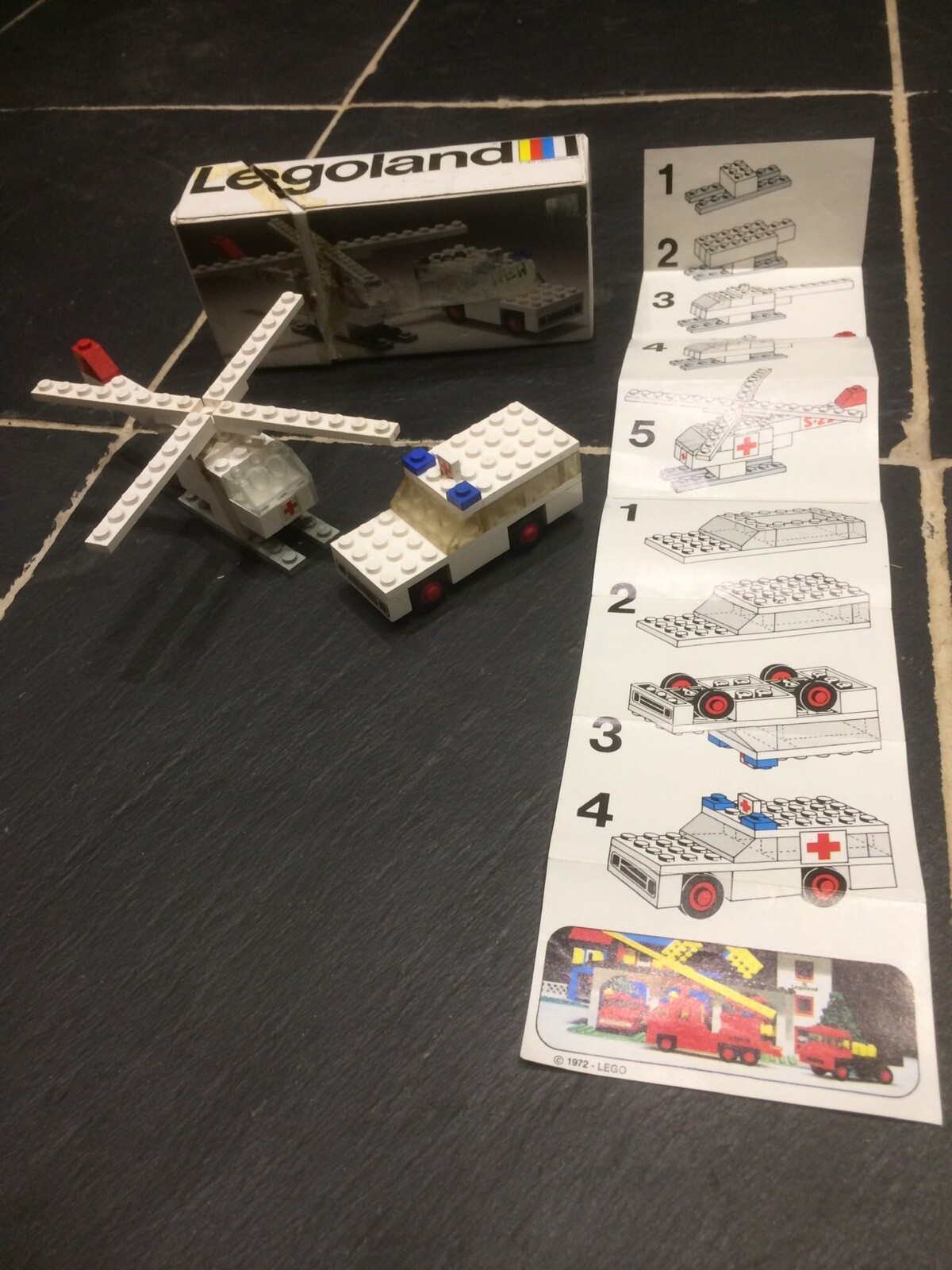 Vintage LEGO Set 653 Ambulance and Helicopter complete with BOX | eBay UK