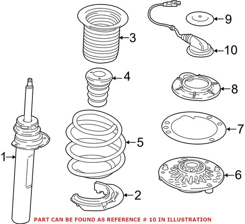 Genuine OEM Suspension Strut Mount Cap For BMW 37106876863 | eBay