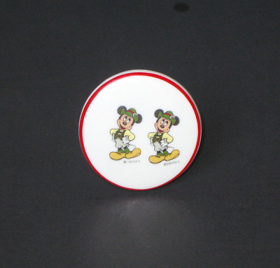 Vintage Disney Mickey Mouse Porcelain & Cork Bottle Stopper, Reutter ...