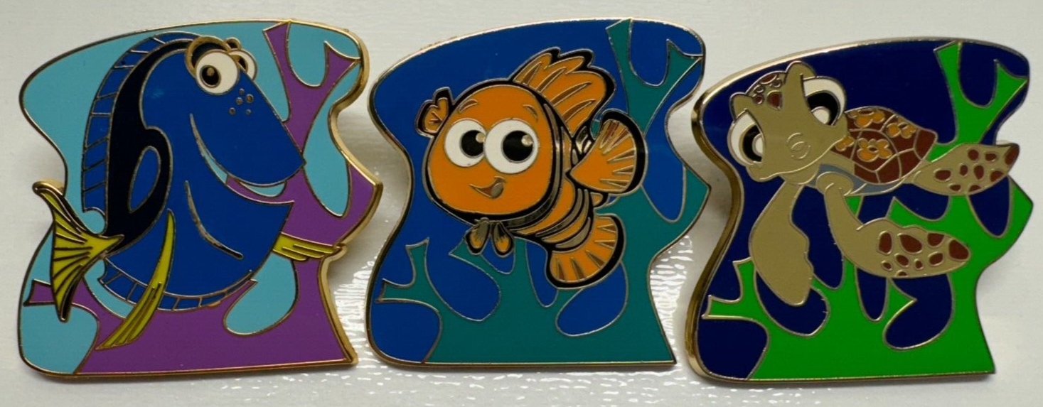Lot of 3 Disney Limited Release Finding Nemo Dory Crush Pins | eBay