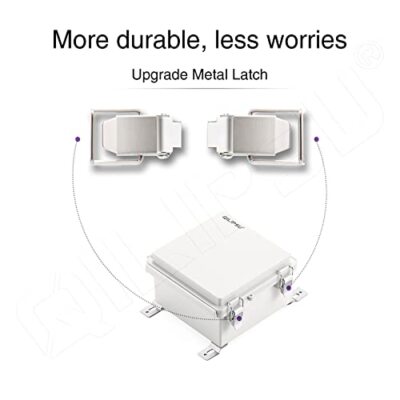 Hinged Covers Outdoor Junction Box & Mounting Plate,ABS Plastic IP67 ...