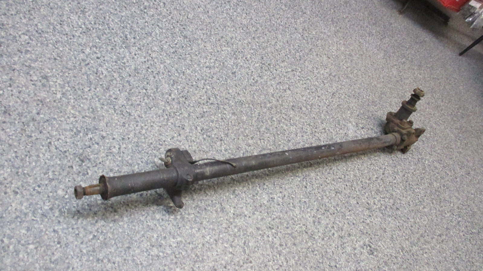 1935 FORD STEERING BOX 48-3580 WITH COLUMN AND STEERING COLUMN DROP ...