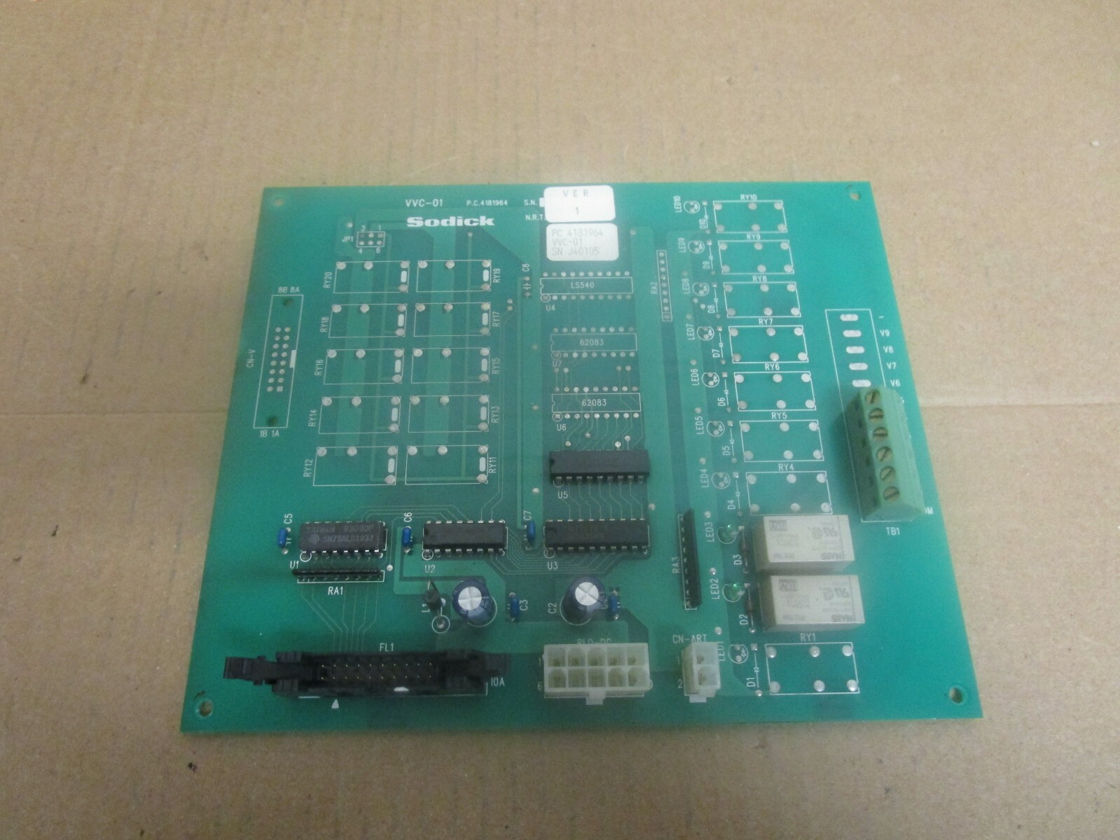 SODICK CIRCUIT BOARD VVC-01 VVC01 VER 01 4181964 | eBay