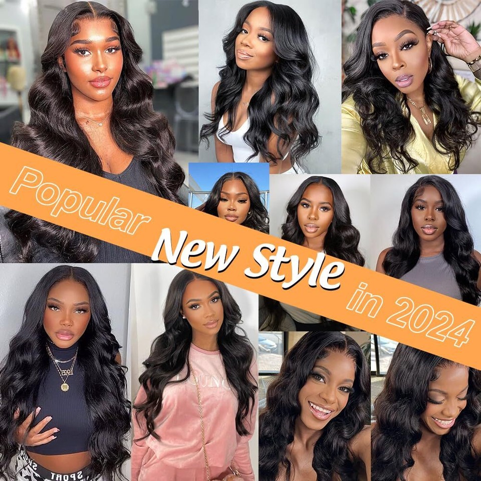 💥7x5 Body Wave Glueless Wigs Human Hair Pre Plucked Pre Cut HD Lace ...