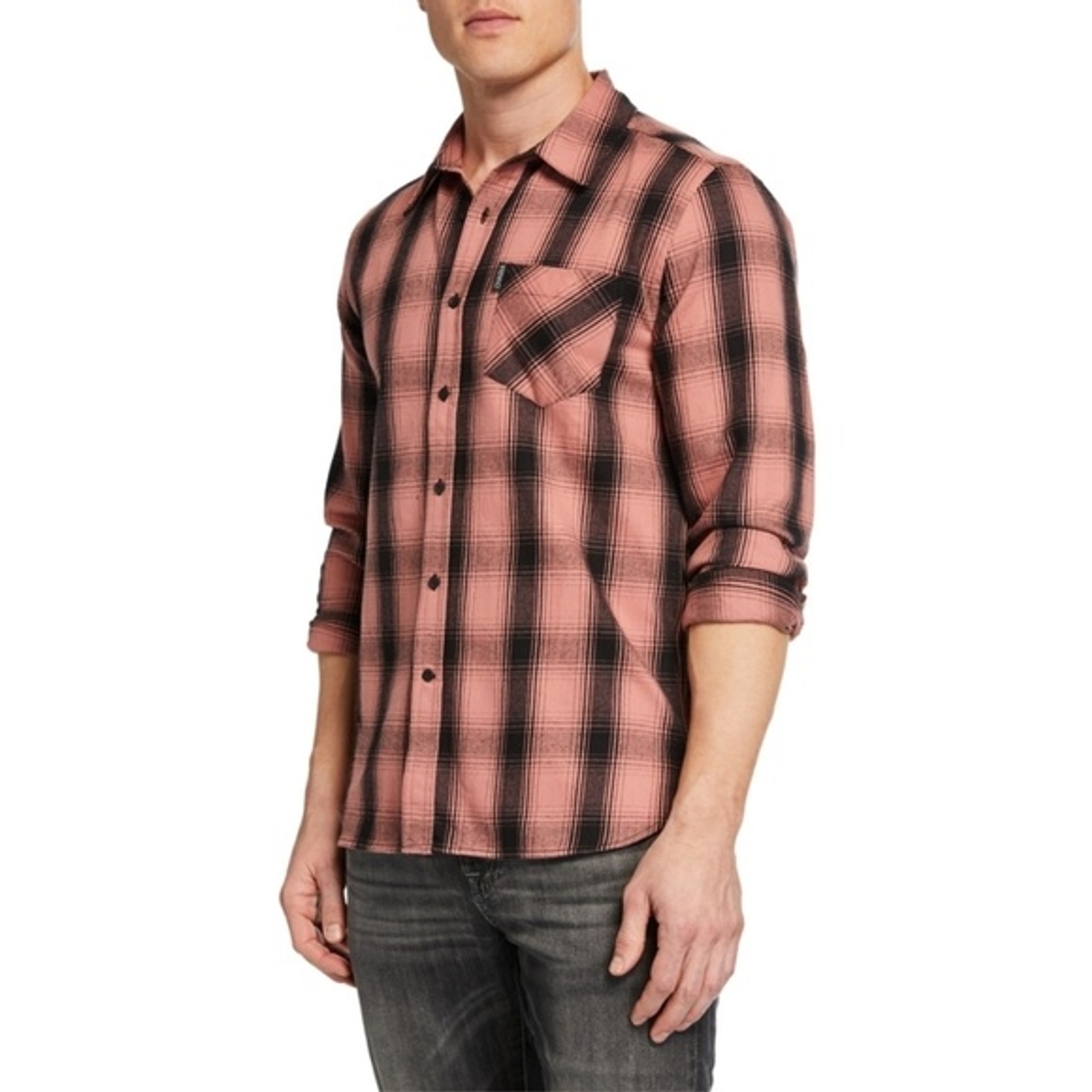 Ovadia & Sons Max Plaid Cotton Button Up Long Sleeve Shirt Medium | eBay