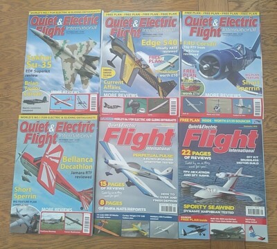 6 X Quiet And Electric Flight International Magazines 2009/15 | eBay
