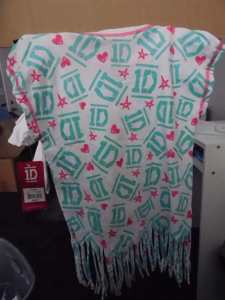 One Direction FRINGE T-shirt MEDIUM 7/8 Liam Payne, Harry Styles 1D-30 ...