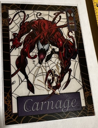 1994 Marvel Fleer Carnage Limited Clear Card Signed By Randy Emberlin ...