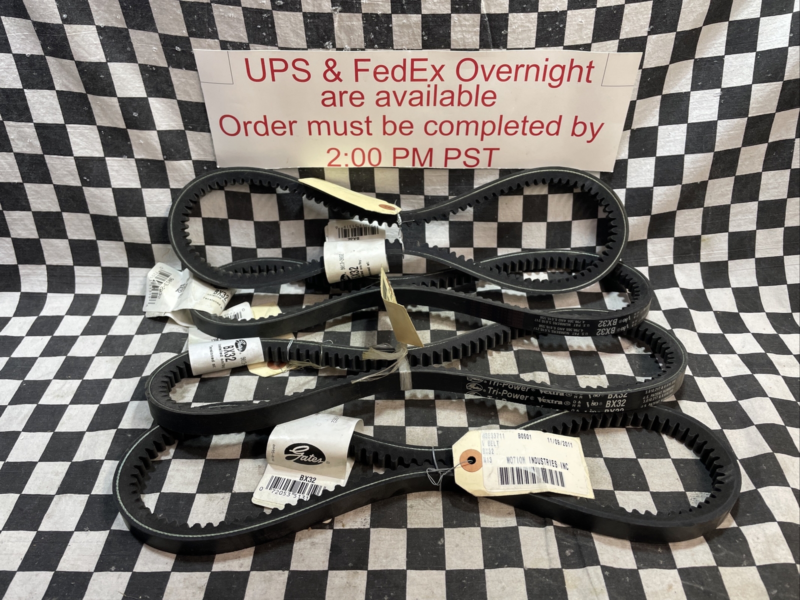 GATES BX32, MBE33711, V BELT, LOT OF 4, SHIPSAMEDAY | eBay
