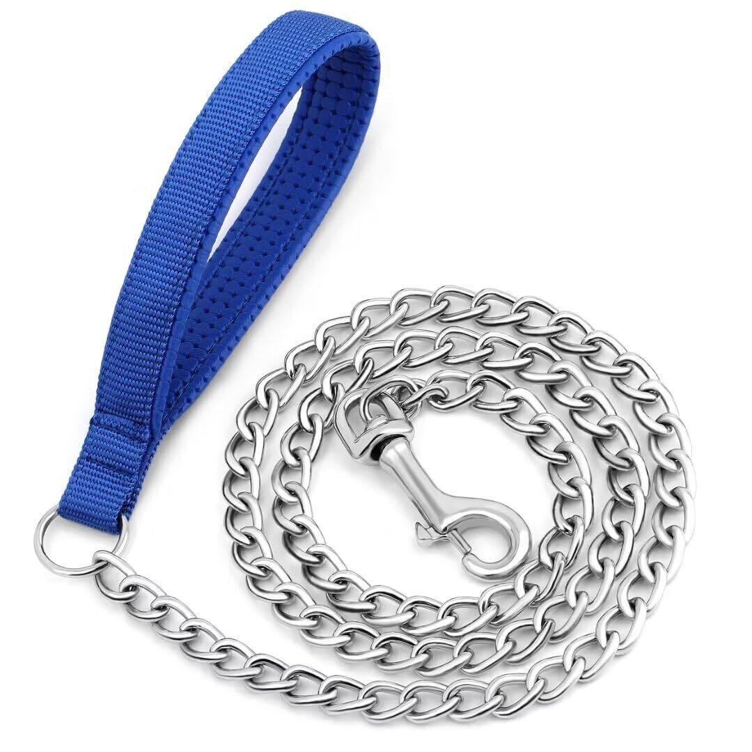 4 Foot Chain Dog leashes for Large Dogs Heavy Duty-Metal Leash for ...