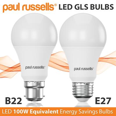 LED Bulb Standard Light GLS 100W Equivalent Edison Screw Bayonet ...