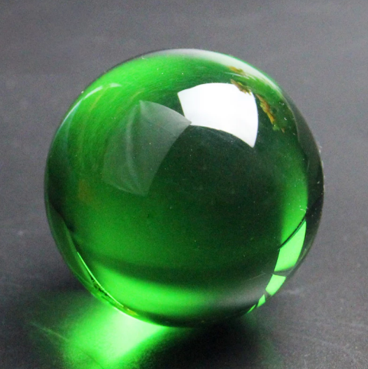 Green Crystal Ball Crystal Glass Ball Crystal Ball Stand for Decoration ...