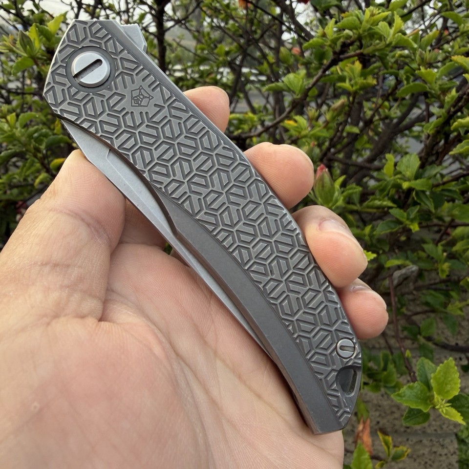 Shirogorov Quantum Ursus Cromax PM EK Knives Hex Titanium 3.75 ...