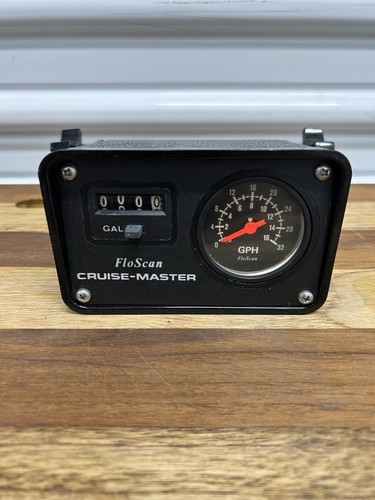 Vintage FloScan CRUISE MASTER Marine Fuel Monitor Meter Gauge 0-16/32 ...