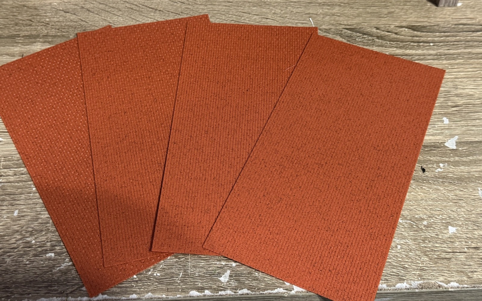 O Scale Brick Textured Model Train Scenery Sheets – Four 4"x8" Building ...