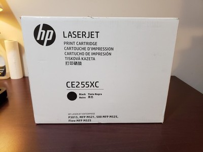 NEW Genuine HP 55X CE255XC High Capacity Black Toner LaserJet P3015 ...