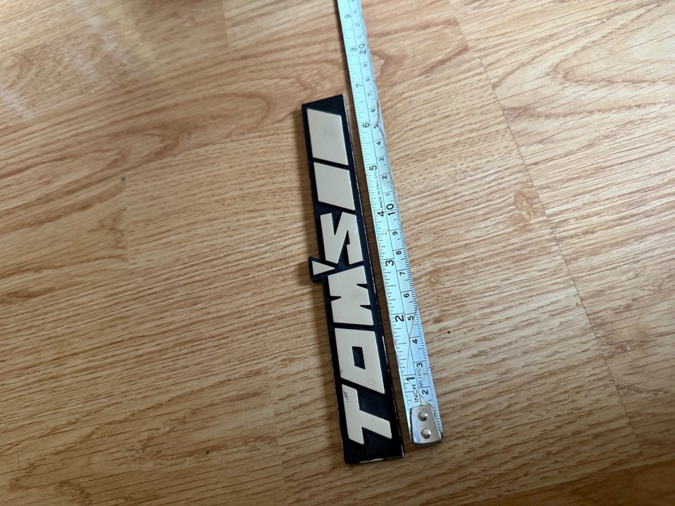 TOMS TOM'S RACING METAL TRUNK EMBLEM Badge Ae86 JZX100 TRD SOARER SUPRA ...