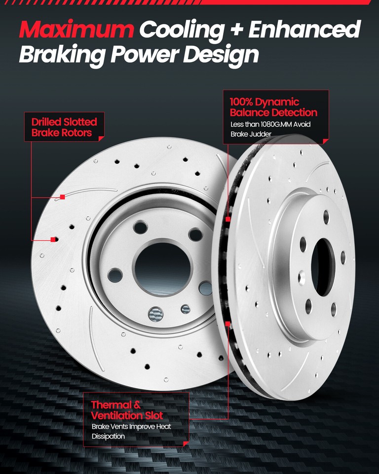 Front & Rear Disc Rotors Brake Pads Kits fits Nissan 350Z/INFINITI G35 ...
