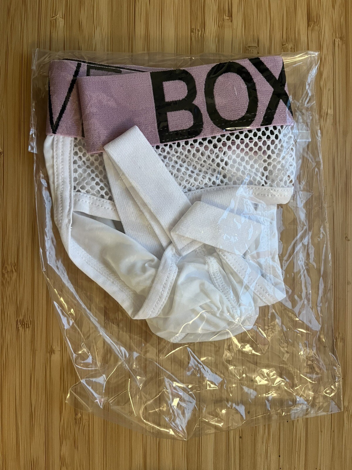 New Box Menswear Totally Transparent Varsity Jockstrap,Two-Way Pink ...