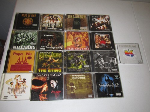 (92) Huge-CD-Lot-of-Wu-Tang Clan, RZA, GZA, ODB, Method Man, Ghostface ...
