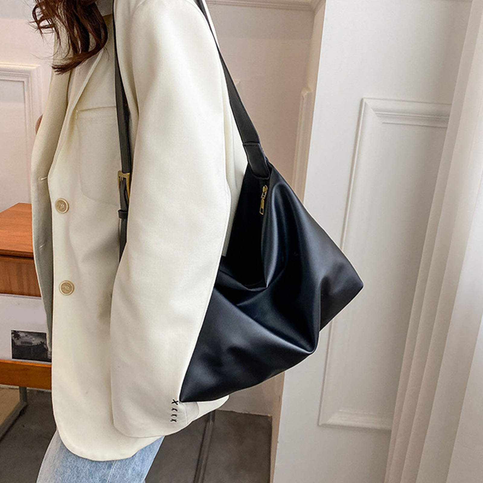 Women Single Shoulder Bag Large Capacity Gift Retro Ladies Messenger ...