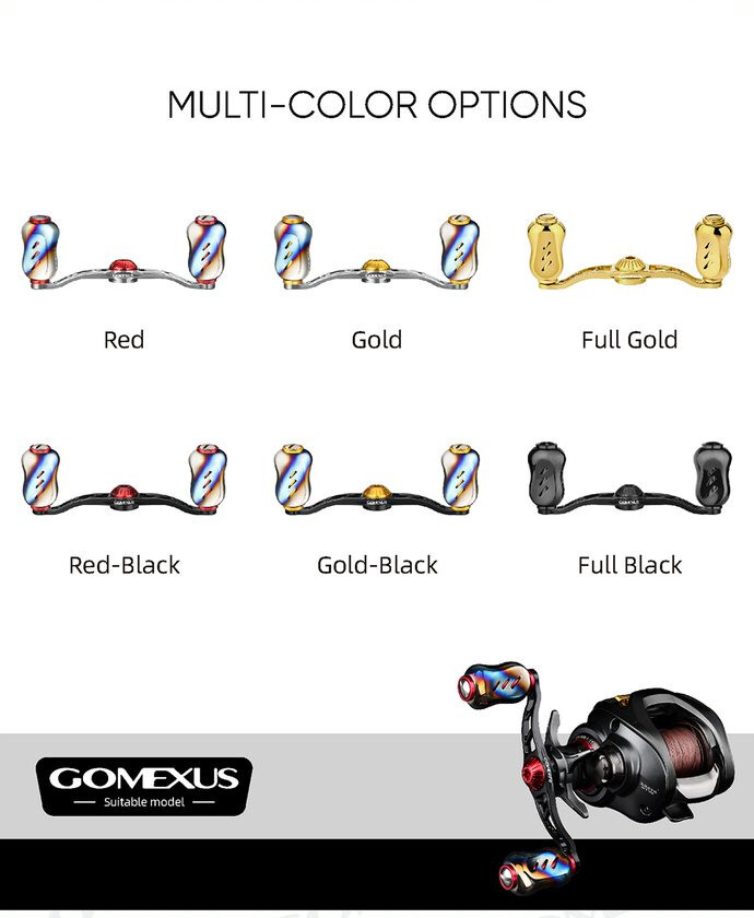 Gomexus Power Handle for Shimano Aldebaran Scoripion Curado DC SLX DC ...