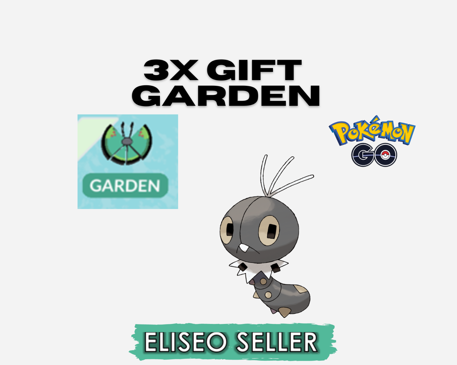 Pokemon Scatterbug GO - 3 Gifts per purchase - 3 Gifts of 1 specific ...