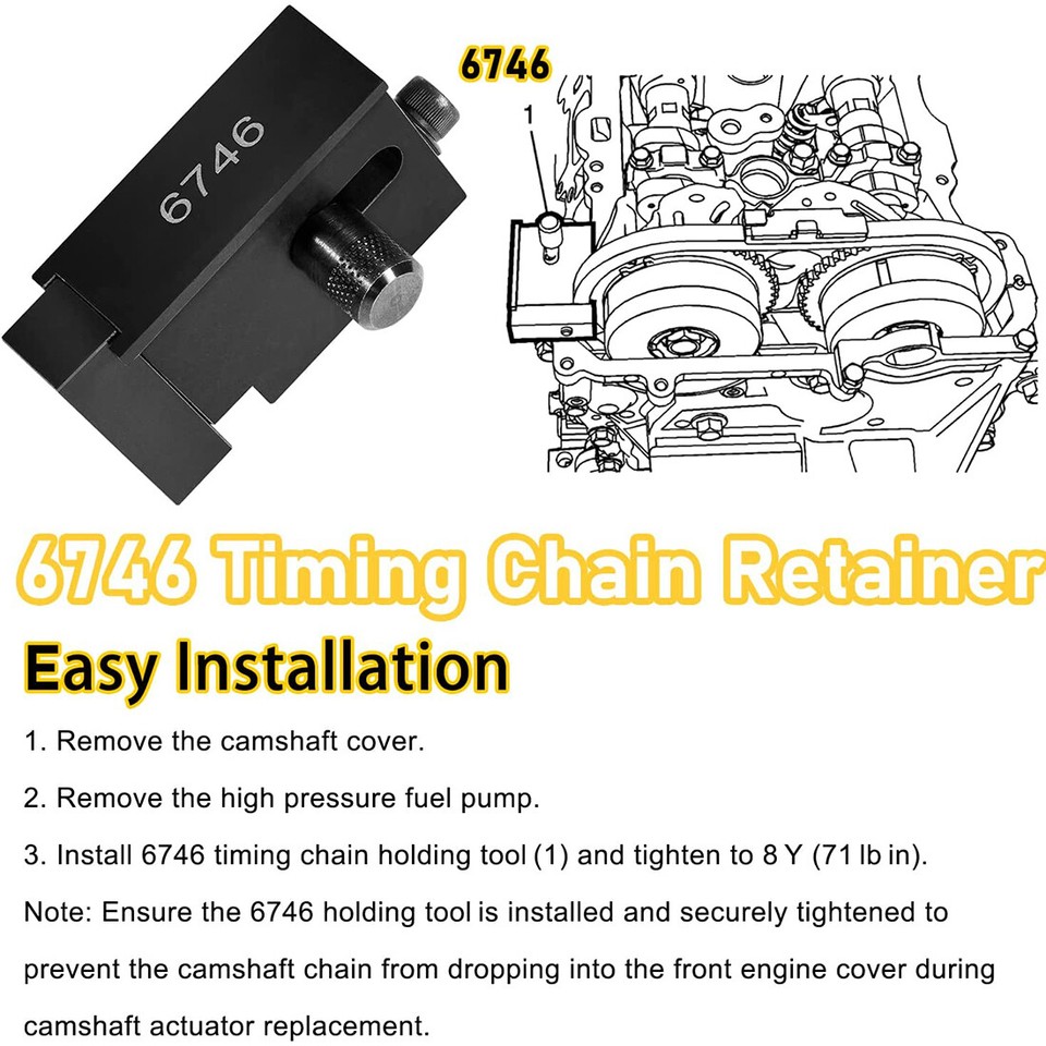 6746 Timing Chain Holding Tool Timing Chain Retainer EN-50656 For ...
