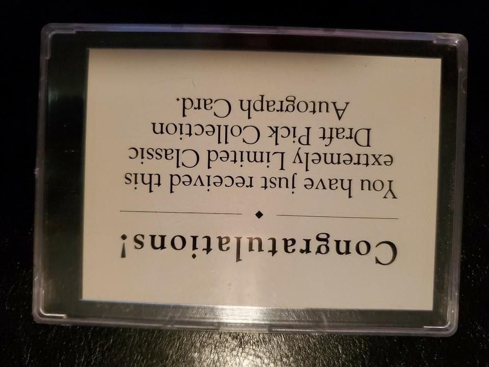 1991 Classic 1821/2450 David McCarty Draft Picks Baseball Card Signed ...