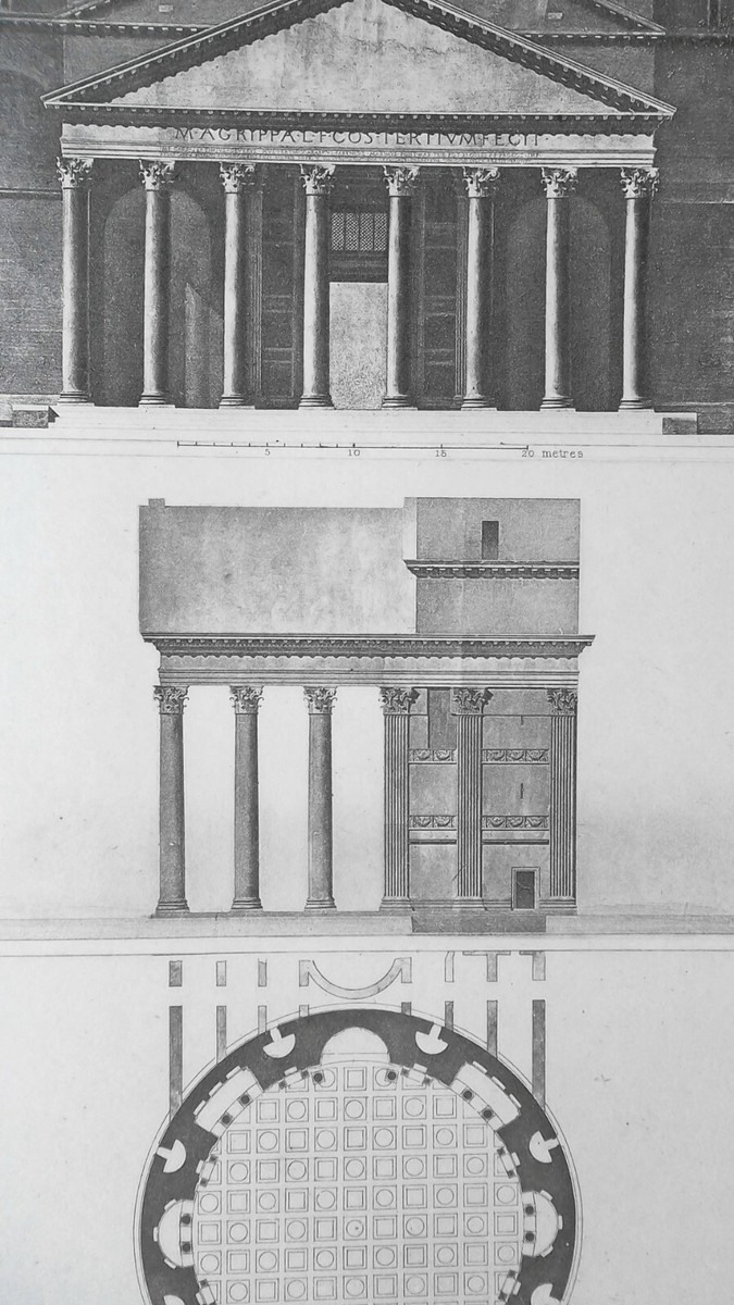 Ancient Roman Temple Floor Plans ROME Pantheon View Floor Plan Portico