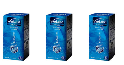 Vebix Deodorant Cream Max For Men Active 25ml 3 Pack | eBay