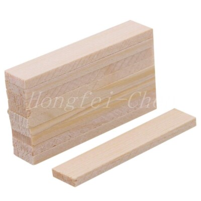 200PCS Bamboo Wood Strips 5x1x0.35cm Suitable for Modeling Projects | eBay