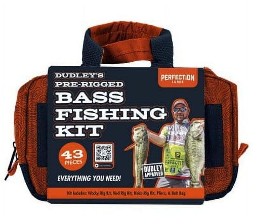 Perfection Lures Dudley's Pre-Rigged Soft Plastics Bass Fishing Kit | eBay