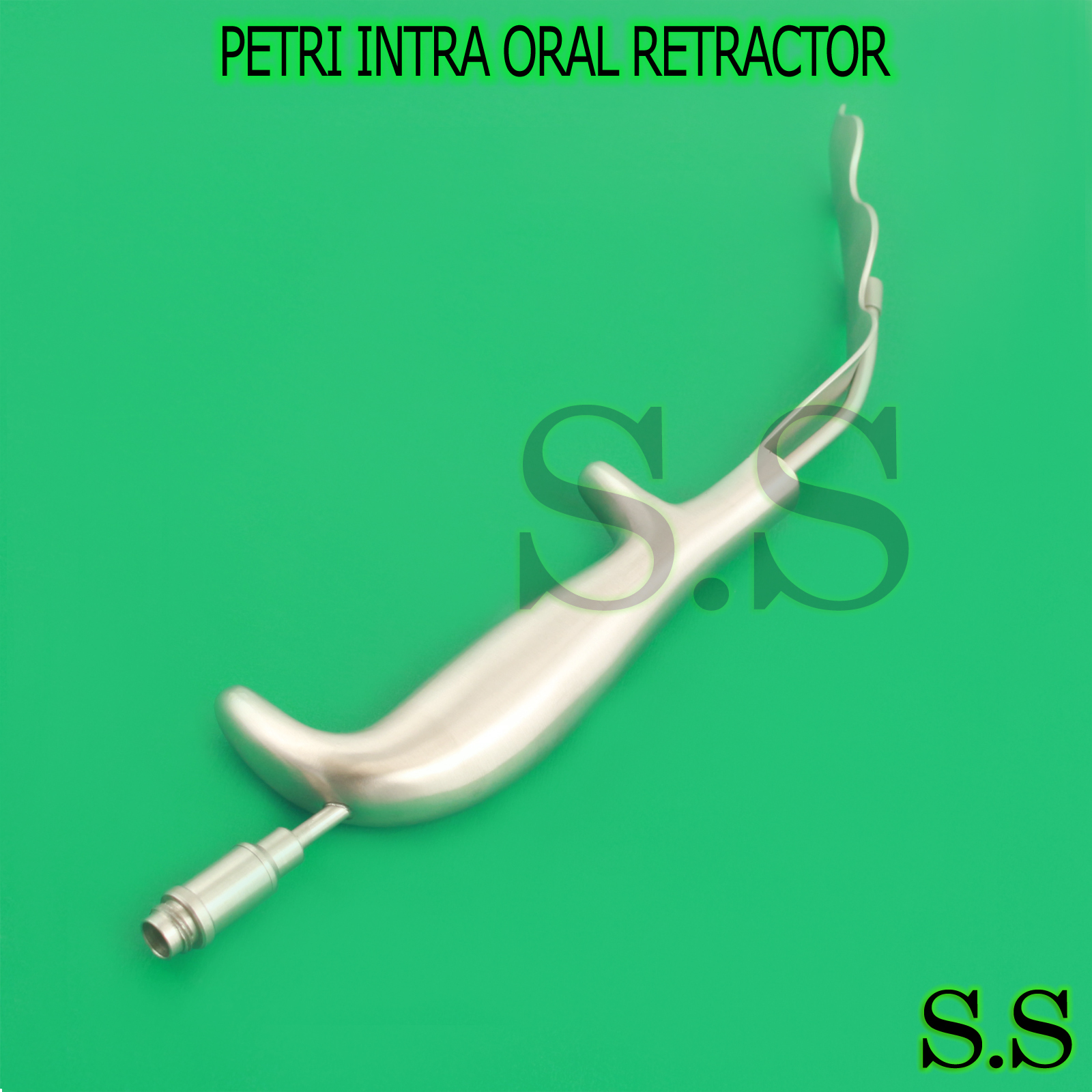 PETRI PTERYGOID intra oral retractor 10¾" with fiber optic light 25.5mm ...