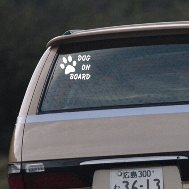 Baby Pet Dog on Board Car Stylish Car Stickers Reflective Warning Sign ...