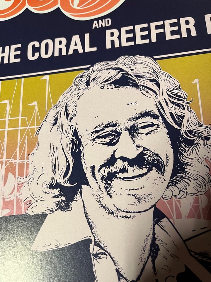 Jimmy Buffett Coral Reefer Band 1980 Volcano Tour Cardstock Concert ...
