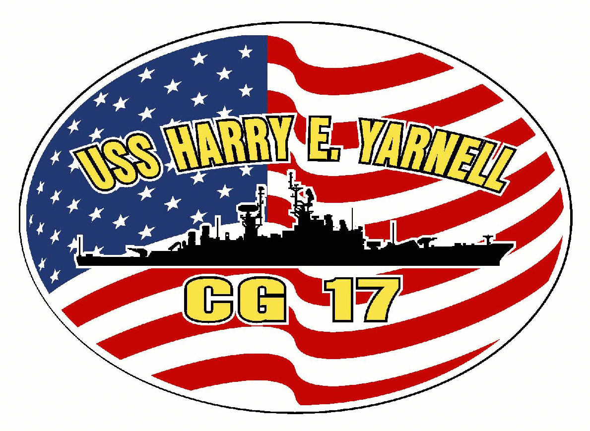 USS HARRY E YARNELL CG 17 DLG 17 Oval Decal / Sticker Military USN Navy ...