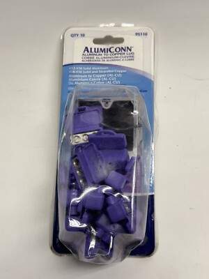 FACTORY SEALED ECM, 10 Pack, Alumiconn Aluminum To Copper Lug Connector ...