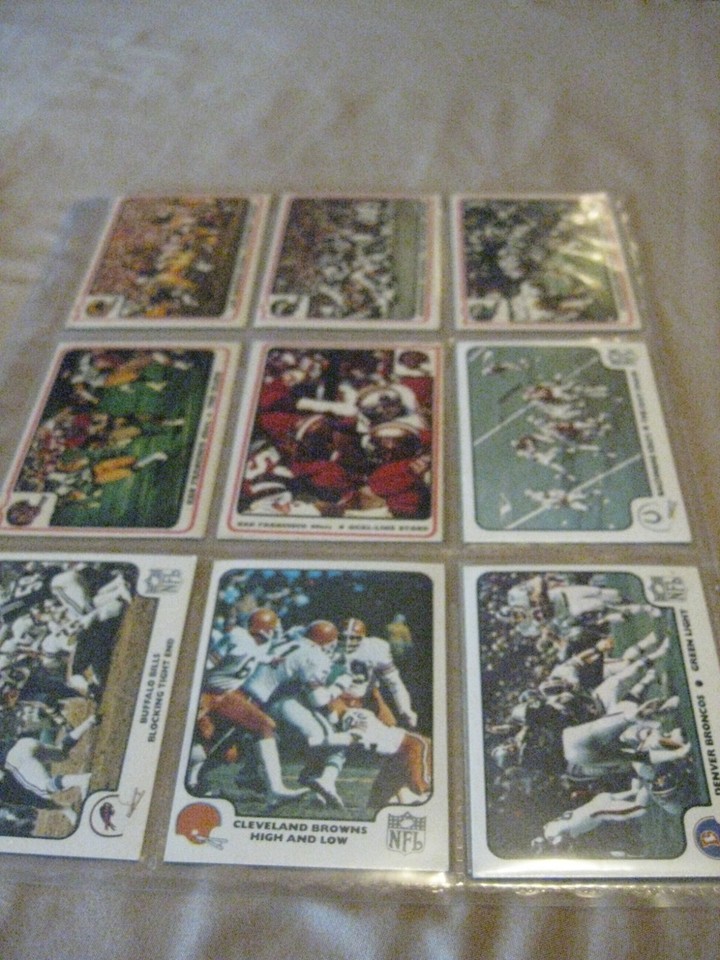 LOT OF 124 VINTAGE 1970'S NFL FOOTBALL CARD COLLECTION | eBay