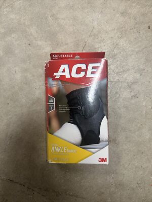 ACE Brand Deluxe Ankle Brace Adjustable Stabilizer Lace Strapping One ...