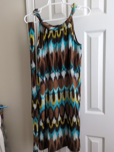 Banana Republic 100% Short Charmeuse 1 Kat Ogee Pull-On Dress W/Belt ...