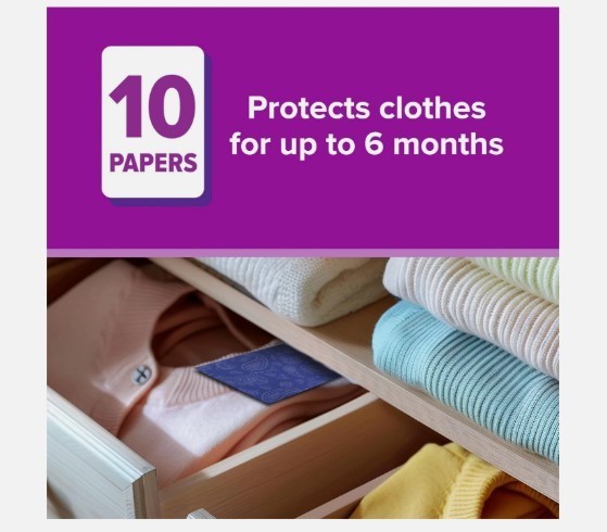 3 Boxes x 10 Moth Killer ACANA Hanging Papers Odourless for Drawers ...