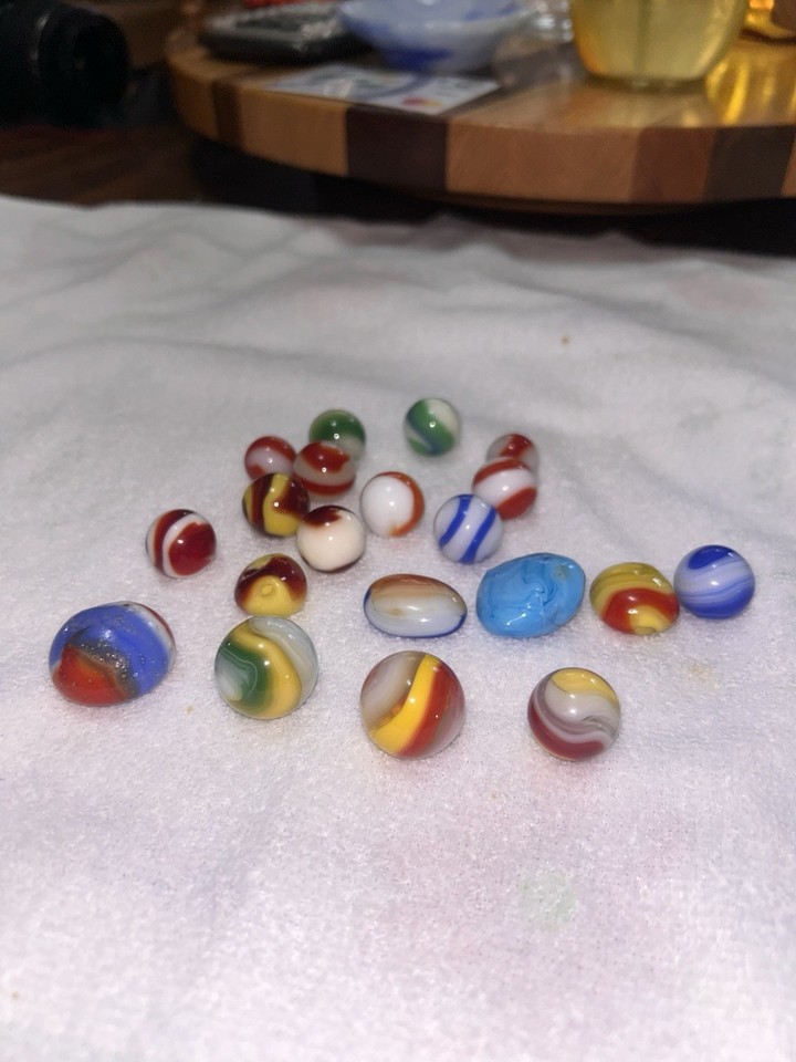 Lot Of Akro Agate Marbles And Oddities ! 5/8-3/4 | eBay