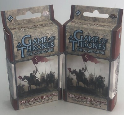(2)x Game of Thrones GOT Dreadfort Betrayal Chapter Pack Deck Card Game ...