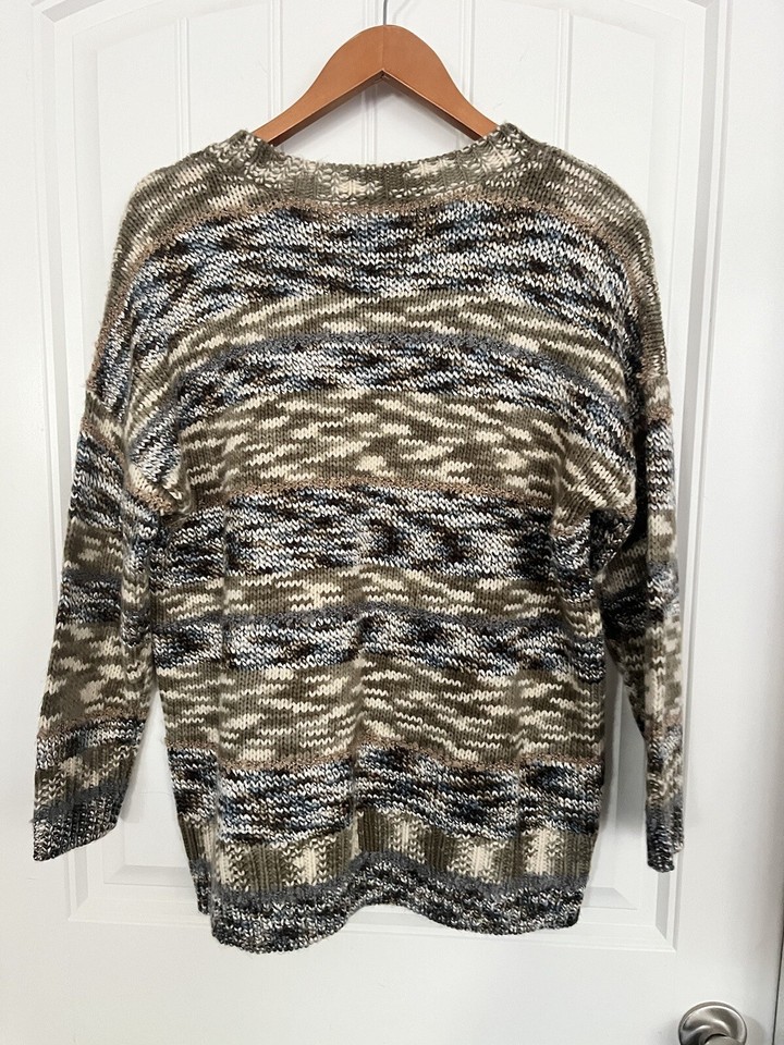 Cute Multi colored striped Westbound Petites Sweater, Women's Size ...