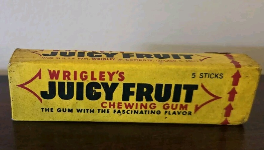 1 Vintage 1960s 1970s Pack Of Wrigley’s Juicy Fruit Gum RARE Sealed | eBay