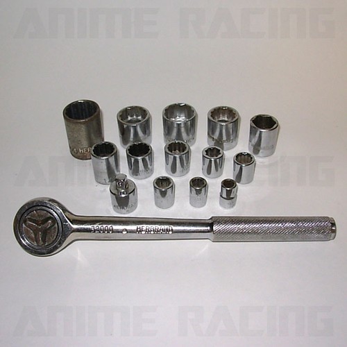 ViNTAGE USA 15 PiECE HERBRAND TOOLS ROUND HEAD FiNE TOOTH RATCHET ...