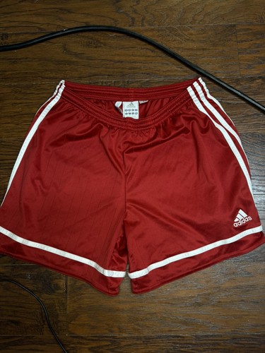 Adidas Shorts Men Size Medium M Red White Short Casual Wear Soccer | eBay