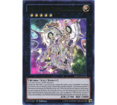 Yugioh Stellarknight Constellar Diamond (Ultra Rare) (1st Edition) MP15 ...