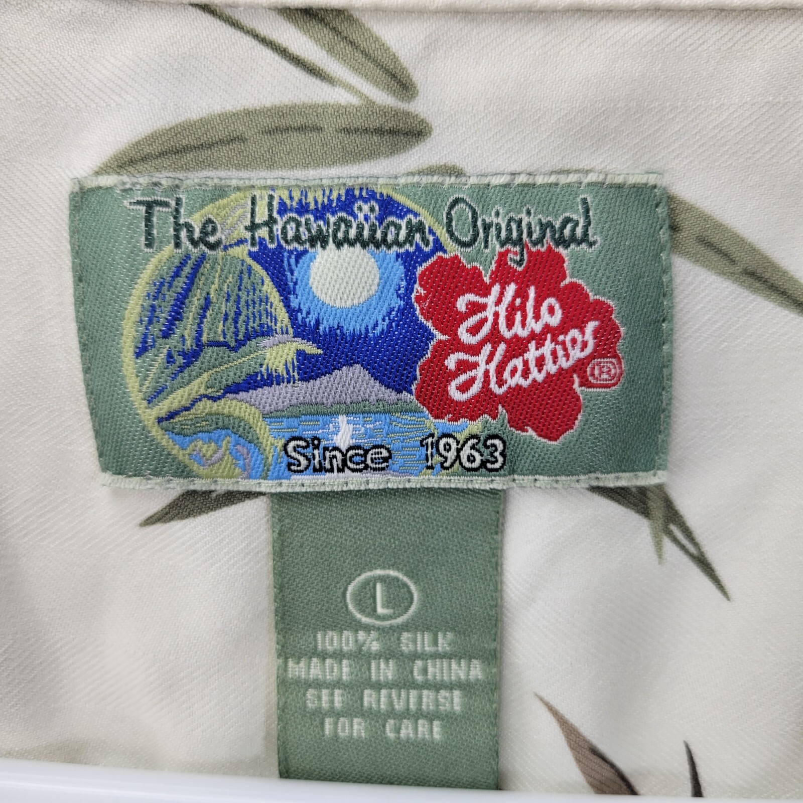 Hilo Hattie Hawaiian Original Luau Button Up Down Shi… Gem